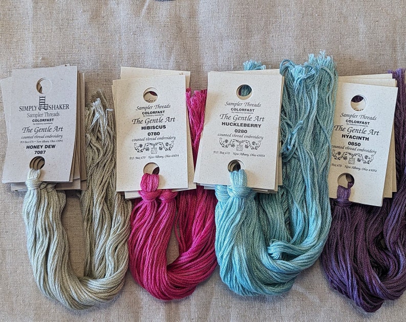 The Gentle Art - Sampler and Simply Shaker Threads - Hand and Over Dyed ...