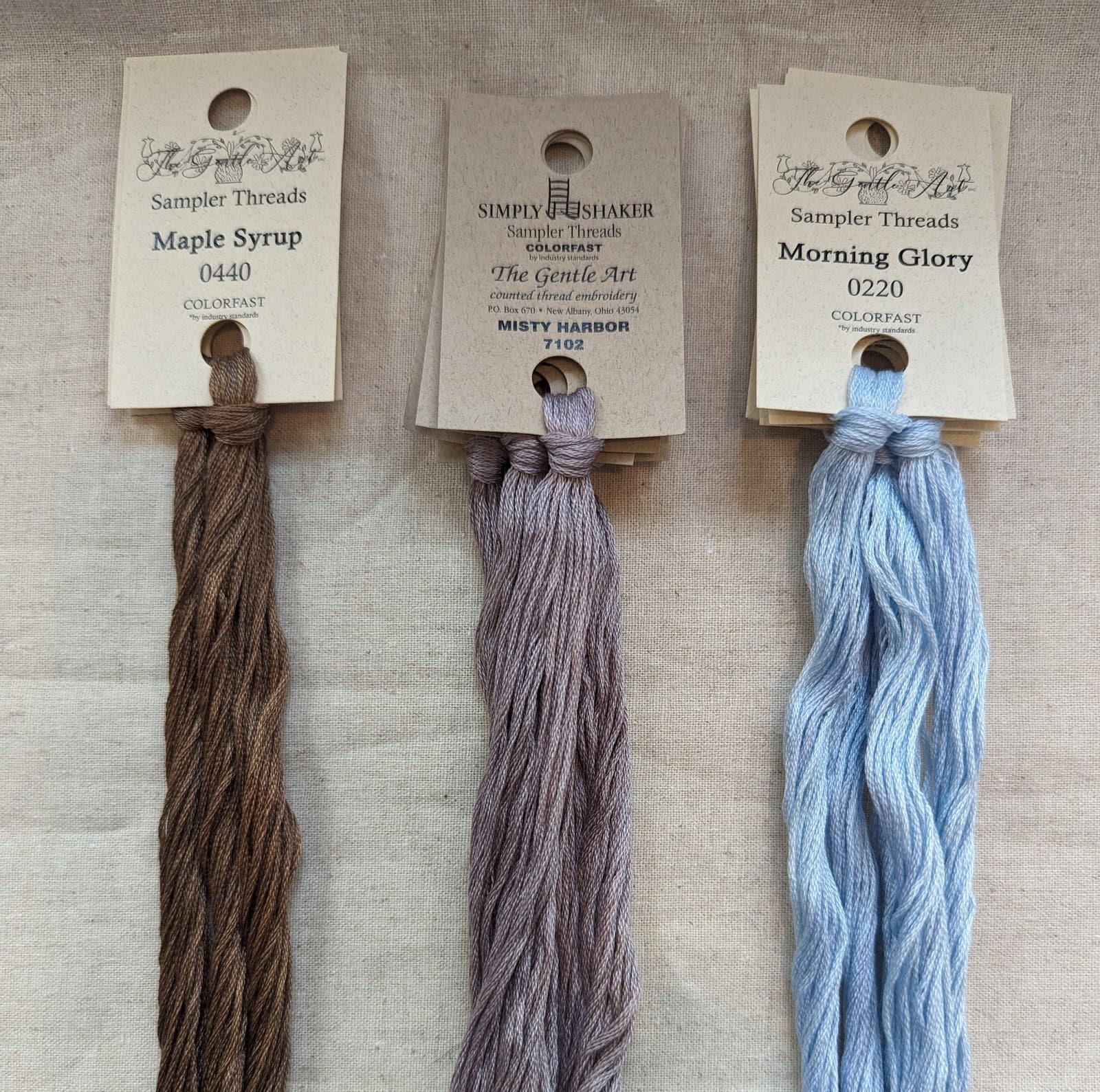 The Gentle Art - Sampler and Simply Shaker Threads - Hand and Over Dyed ...