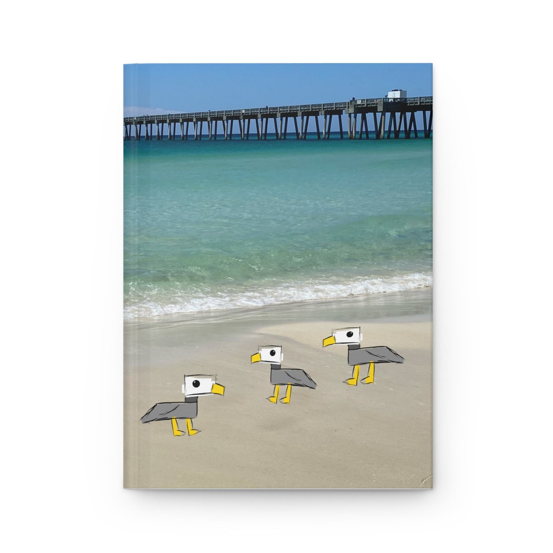 Sketchy Seagulls Hardcover Journal - Etsy