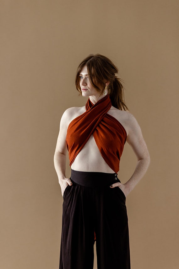 Rust Scarf Wrap - Gem