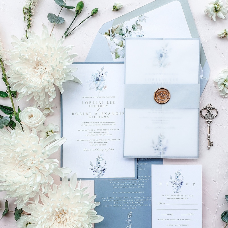 Clear Wedding Invitation - Etsy