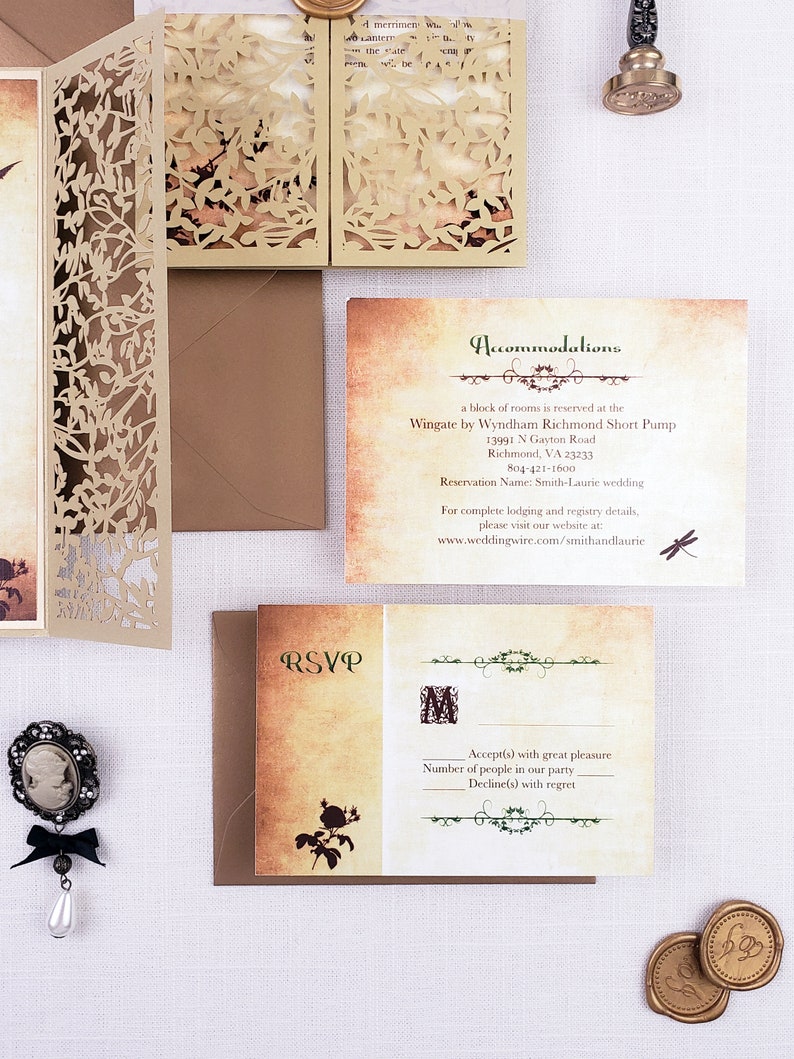 Fairytale Wedding Invitations Romantic Princess Wedding - Etsy