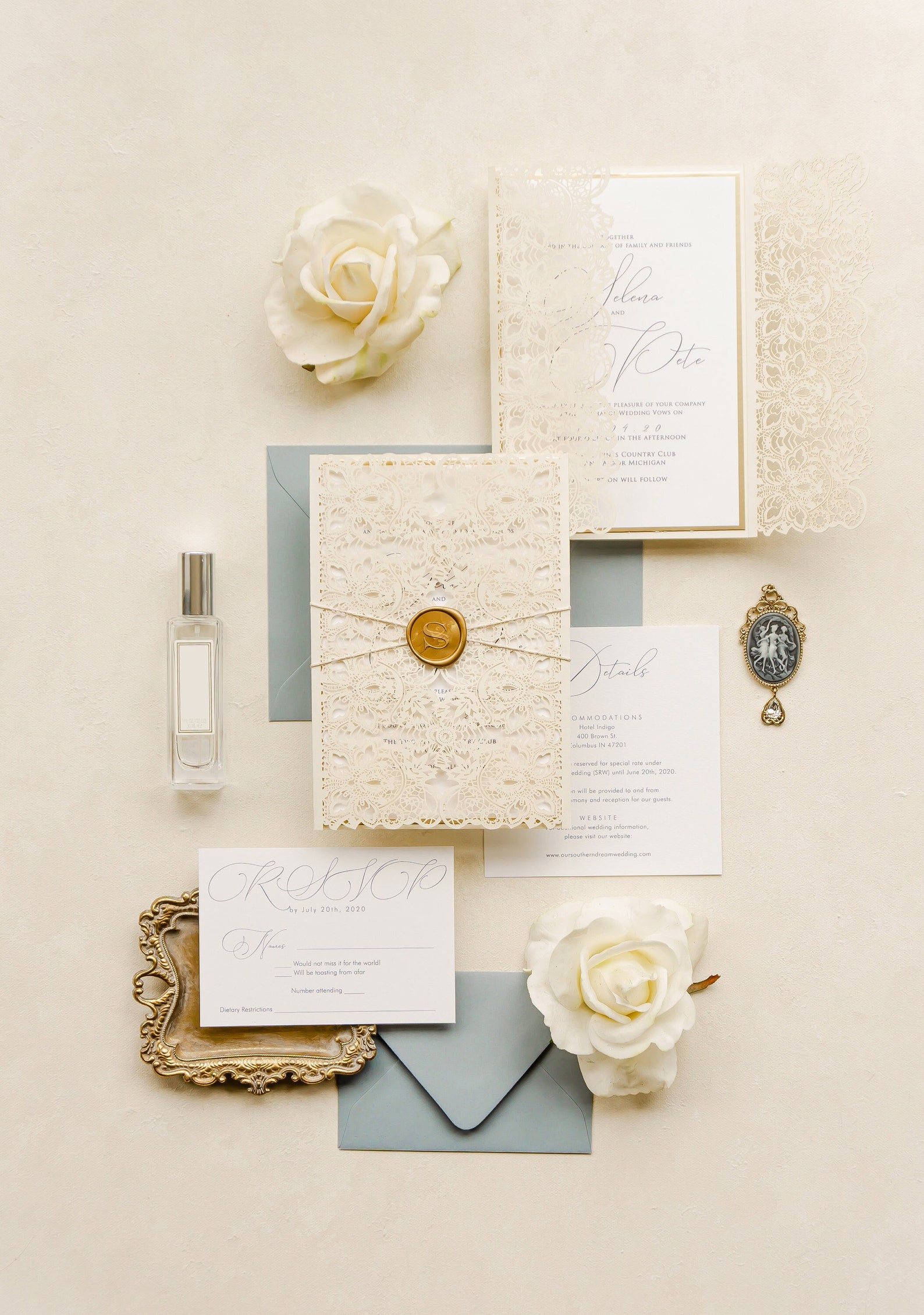 Classic Wedding Invitations Elegant Wedding Invitations With - Etsy