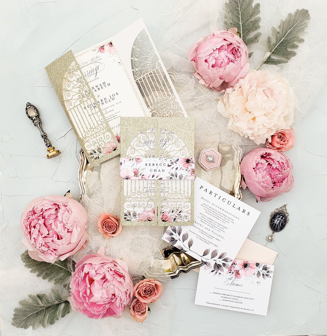 Fairytale Wedding Invitations Enchanted Garden Wedding - Etsy