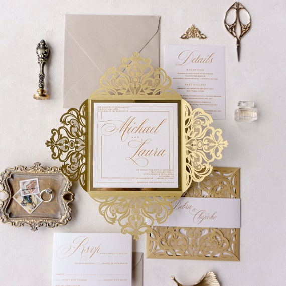 Laser Cut Wedding Invitations Templates Laser Cut Wedding Invitations,