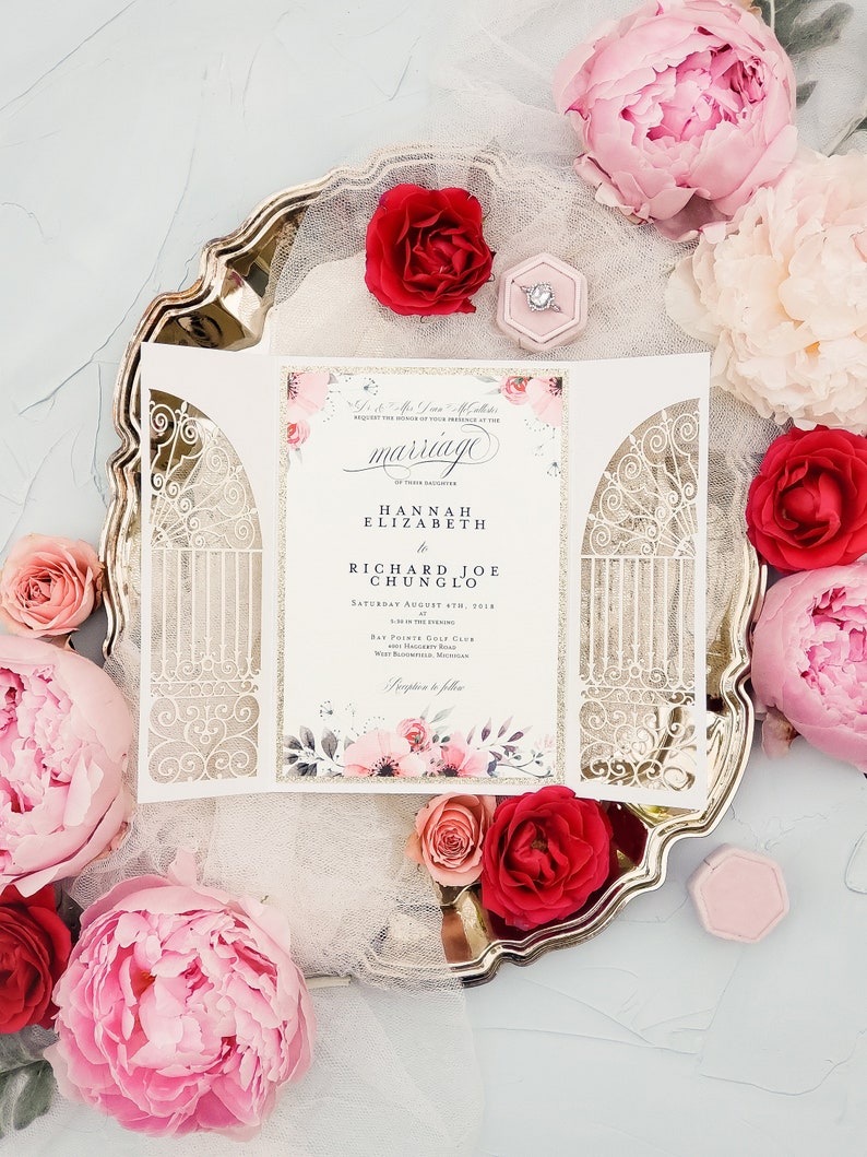 Fairytale Wedding Invitations Enchanted Garden Wedding - Etsy