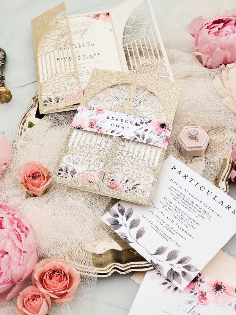 Fairytale Wedding Invitations Enchanted Garden Wedding | Etsy