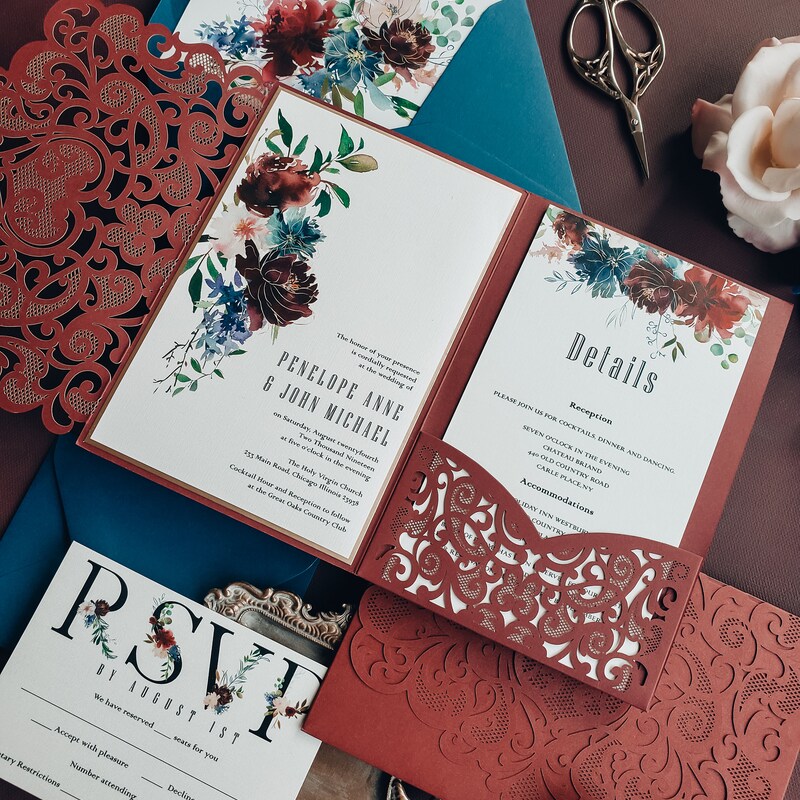 Trifold Invitations - Etsy