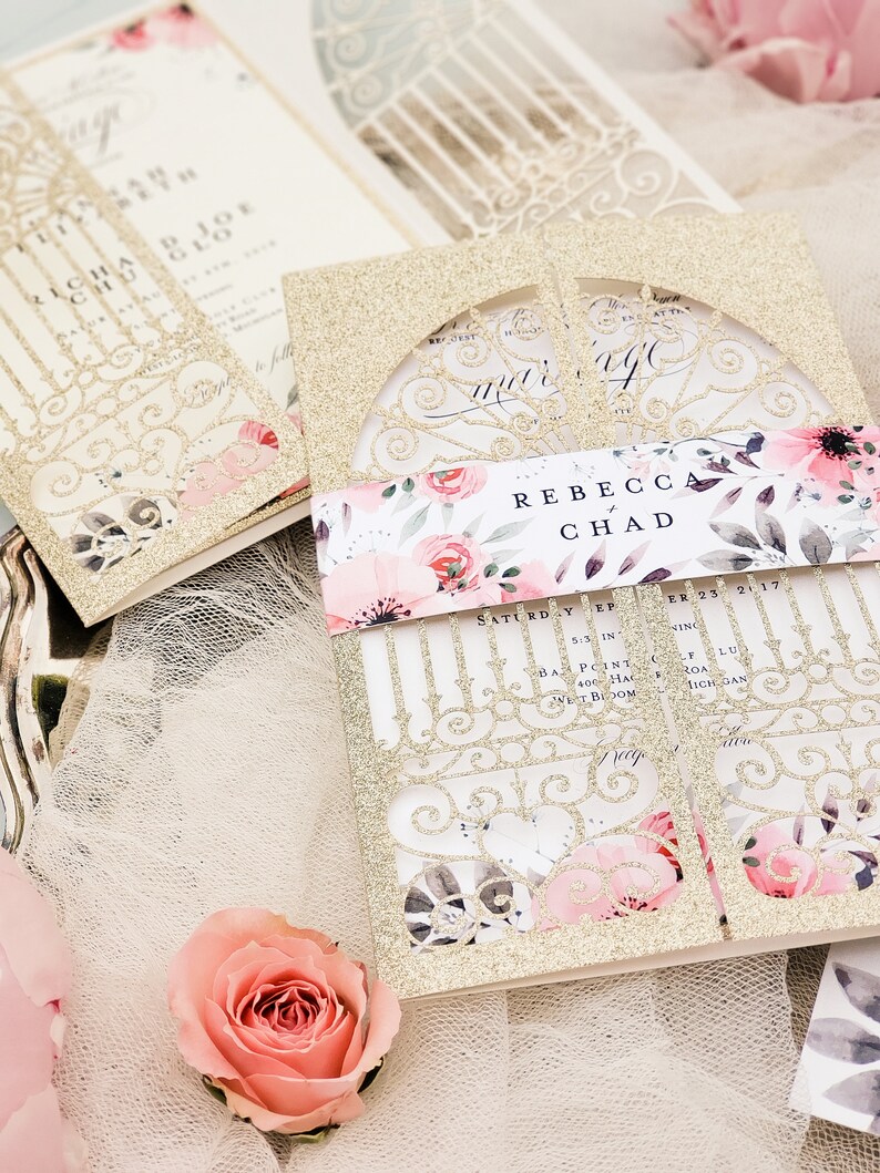 Fairytale Wedding Invitations Enchanted Garden Wedding - Etsy