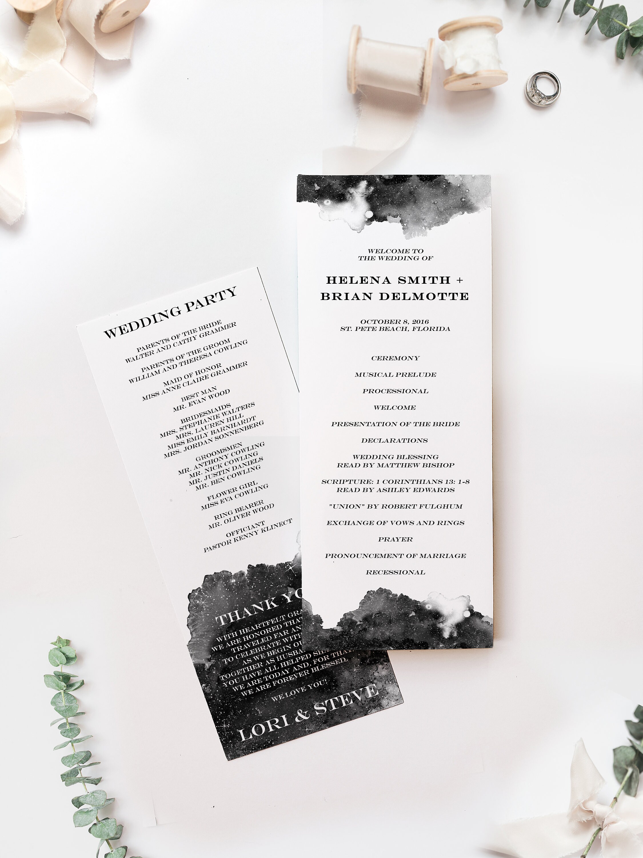 Destination wedding program tropical wedding program program for ...