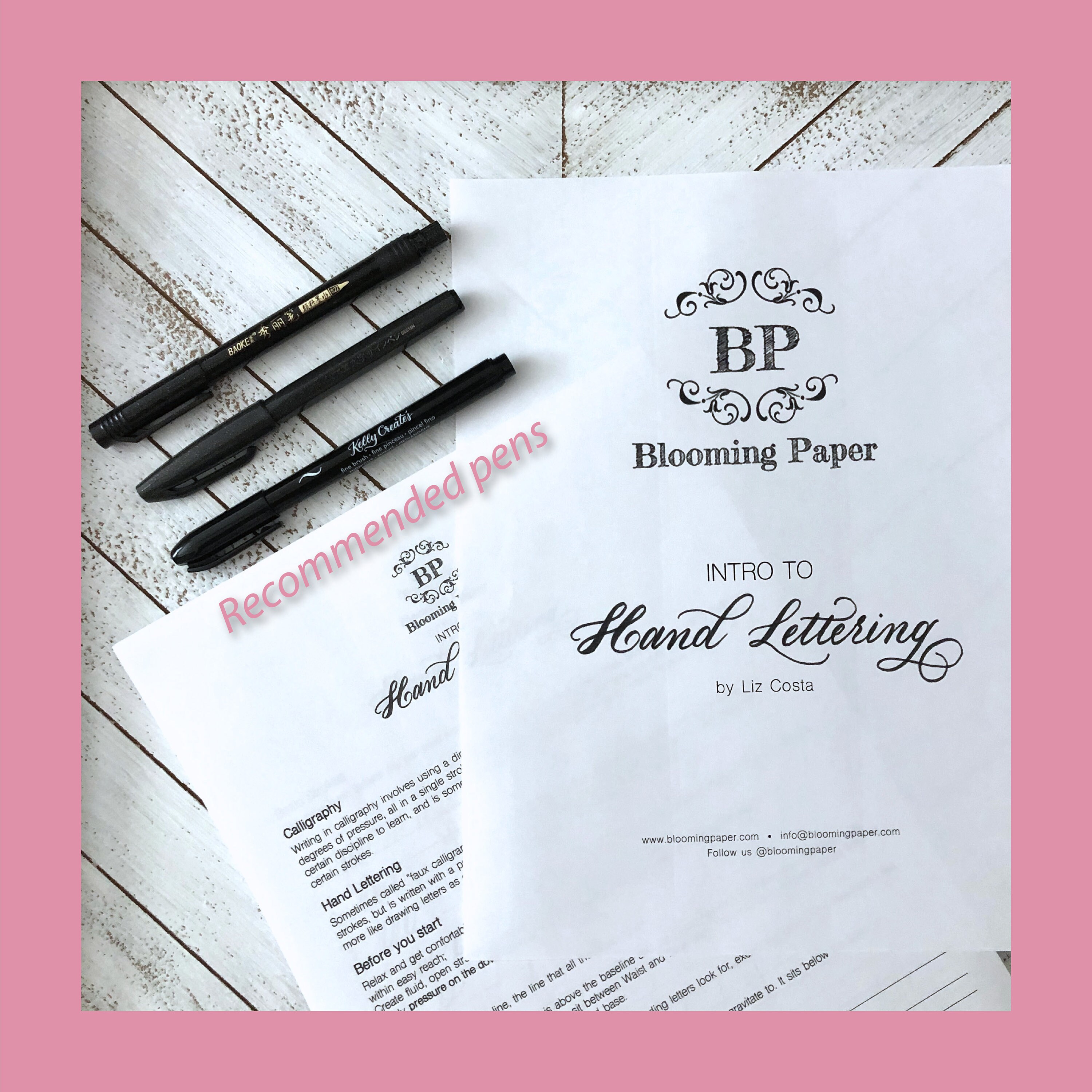 Hand Lettering Practice Sheets, Beginner's Hand Lettering Guide, Modern ...