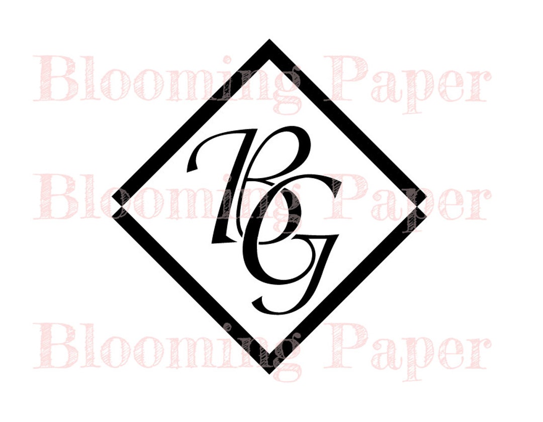 Customizable Monogram Vector, Custom Monogram Design, Digital File - Etsy