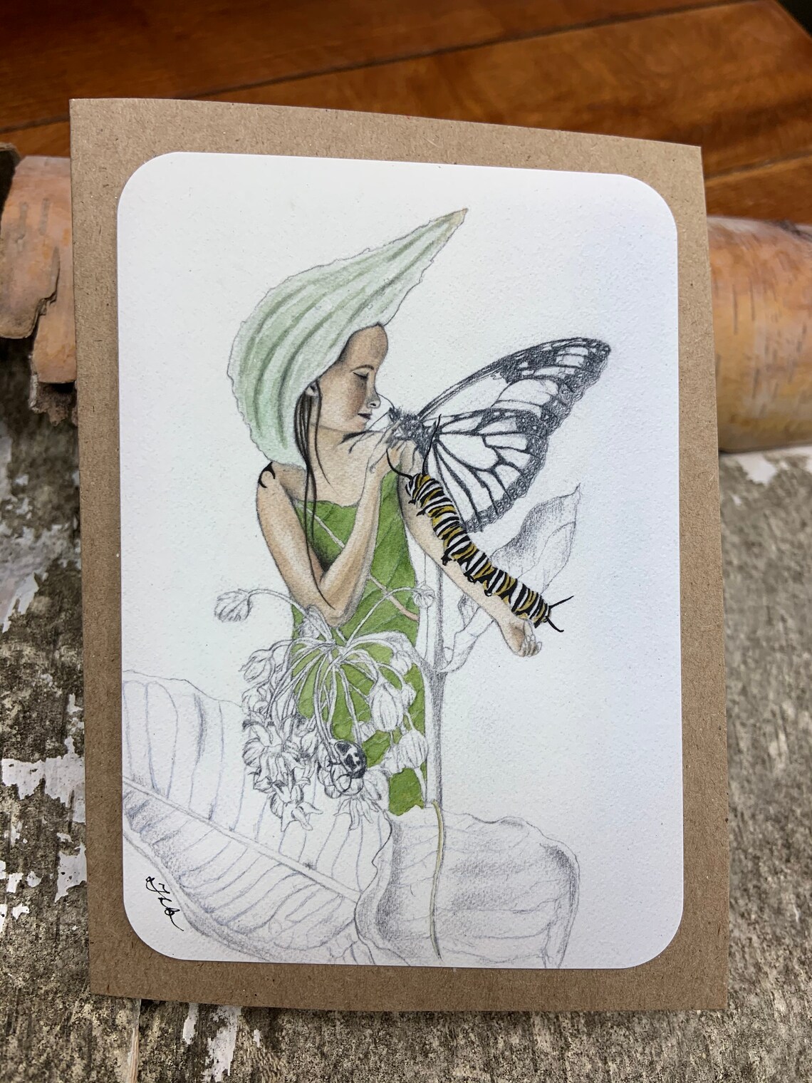 Monarch Butterfly Fairies Note Card Set. Includes 4 Note - Etsy
