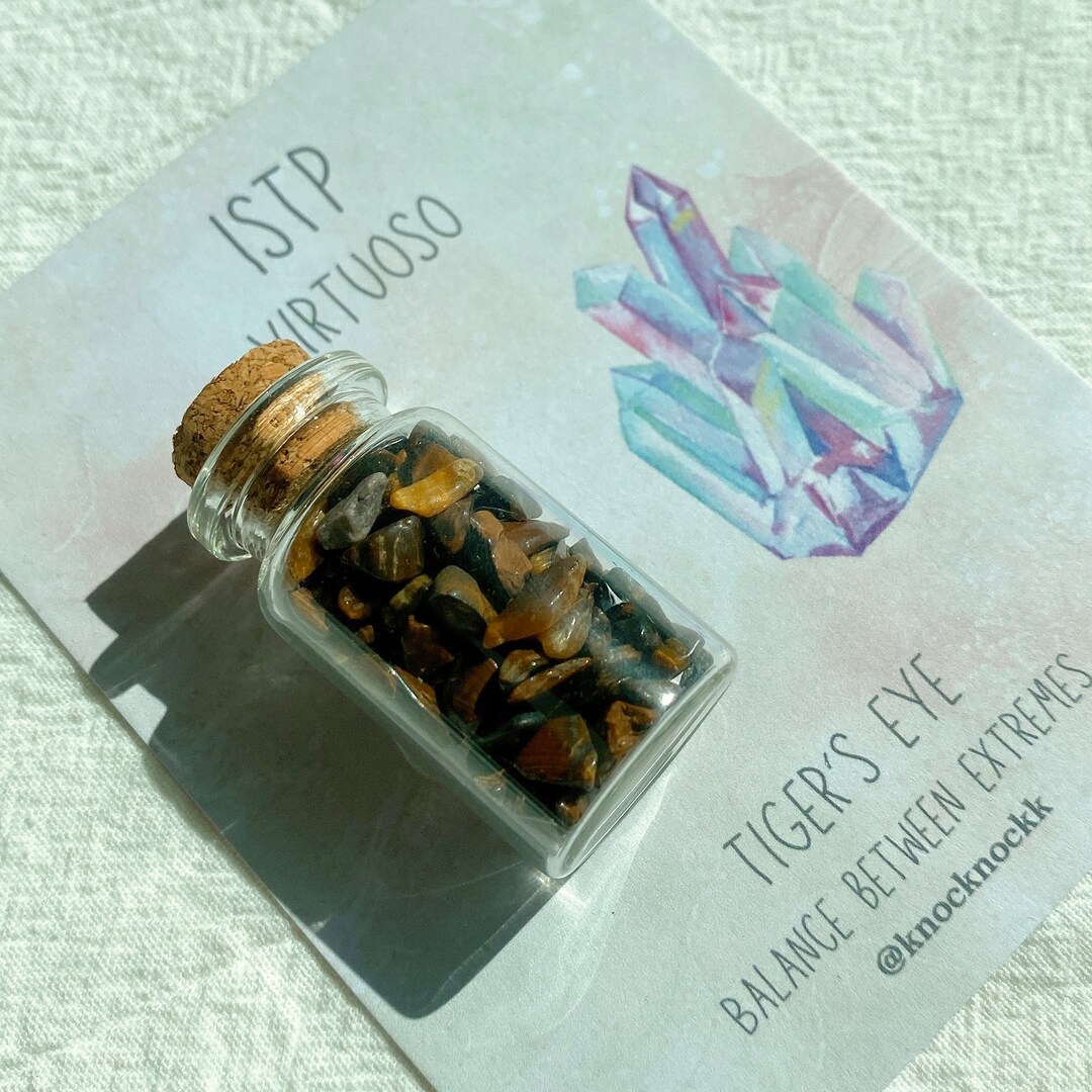 ISTP Crystal Tigers Eye Worry Crystals Worry Stone 16 Personalities ...