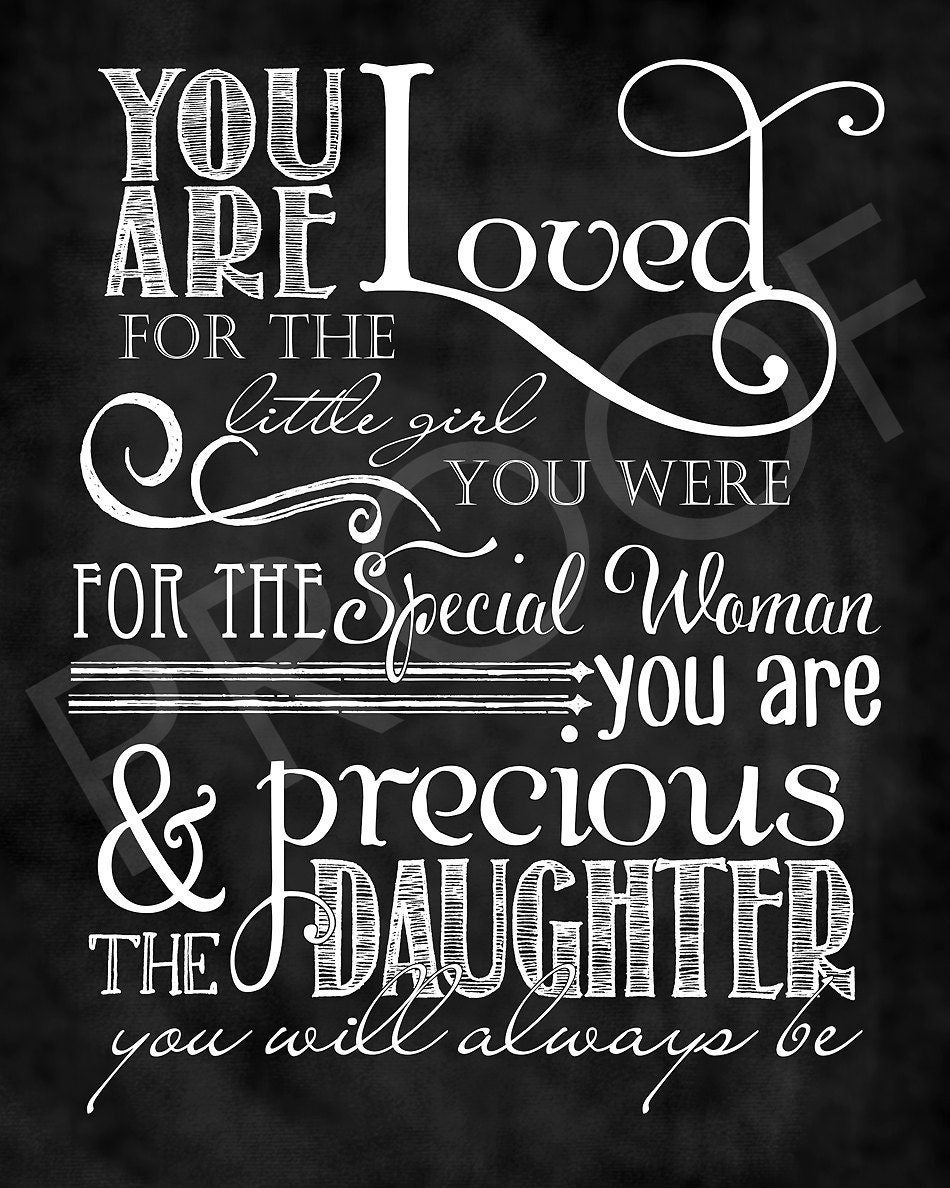 Scripture Art Encouragement for Daughter Chalkboard Style | Etsy