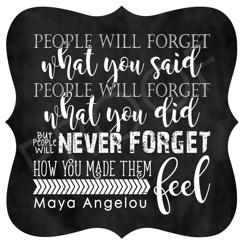 Maya Angelou Quote - Etsy