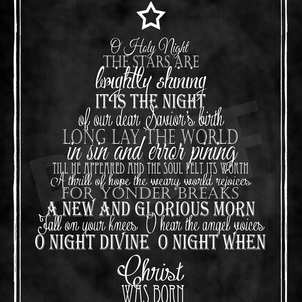 O Holy Night - Etsy