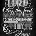 Scripture Art Mealtime Prayer Chalkboard Style - Etsy