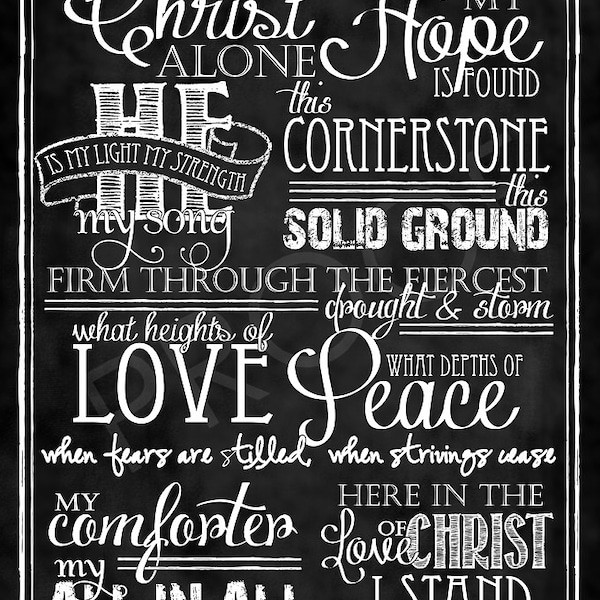 In Christ Alone - Etsy