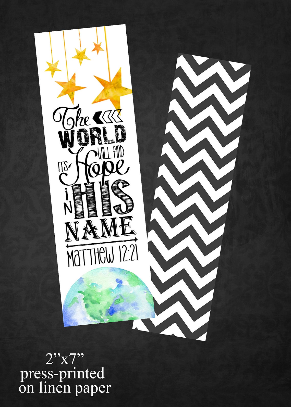 Set of 5 Matthew 12:21 Bookmarks 2"x7" - Etsy