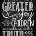 Scripture Art - 3 John 4 ~ Chalkboard Style - Etsy