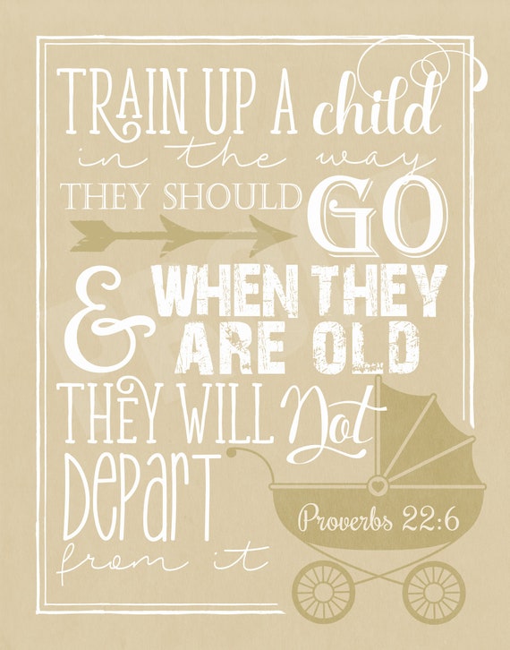 Scripture Art Proverbs 22:6 Chalkboard Style Baby Gift - Etsy