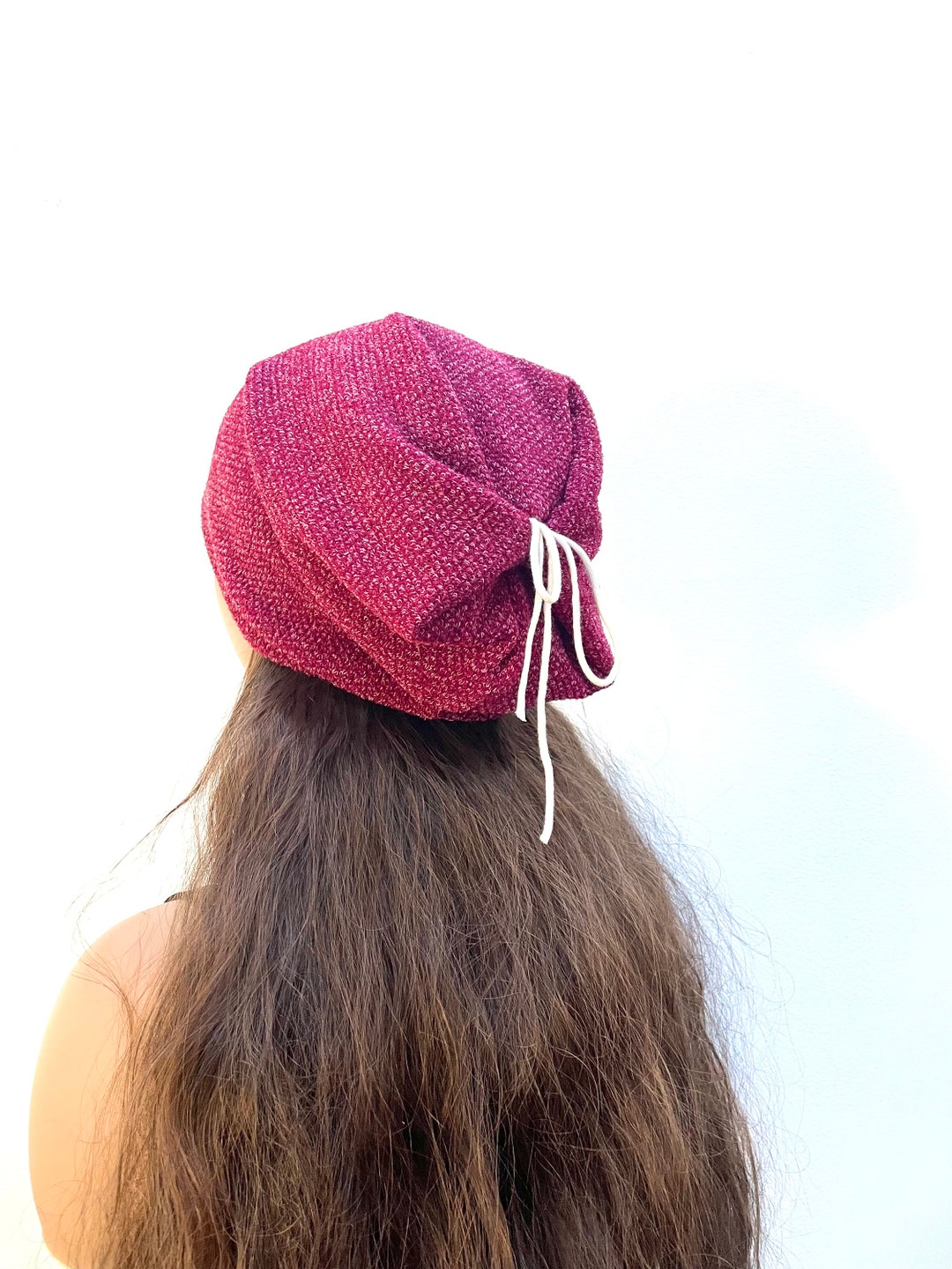 Red Knit Hat Funky Beanie Slouchy Beanie Womens Mens Knit Hat. - Etsy