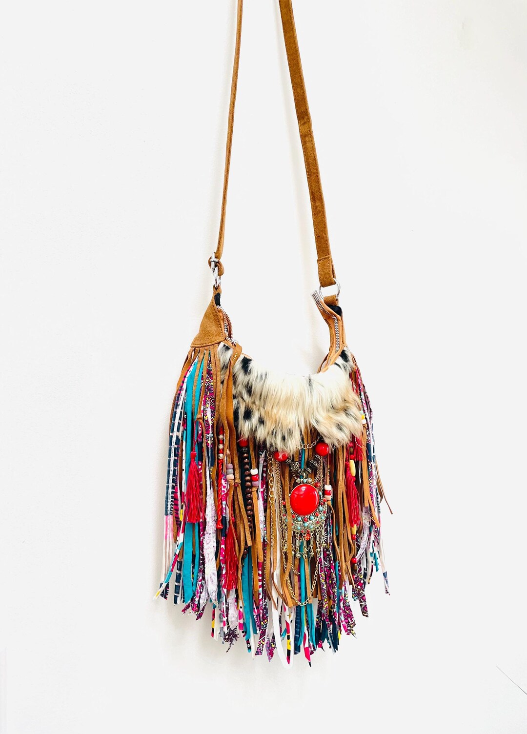 Bohemian Fringe Purse, Boho Crossbody Shoulder Bag, Fringe Purse ...