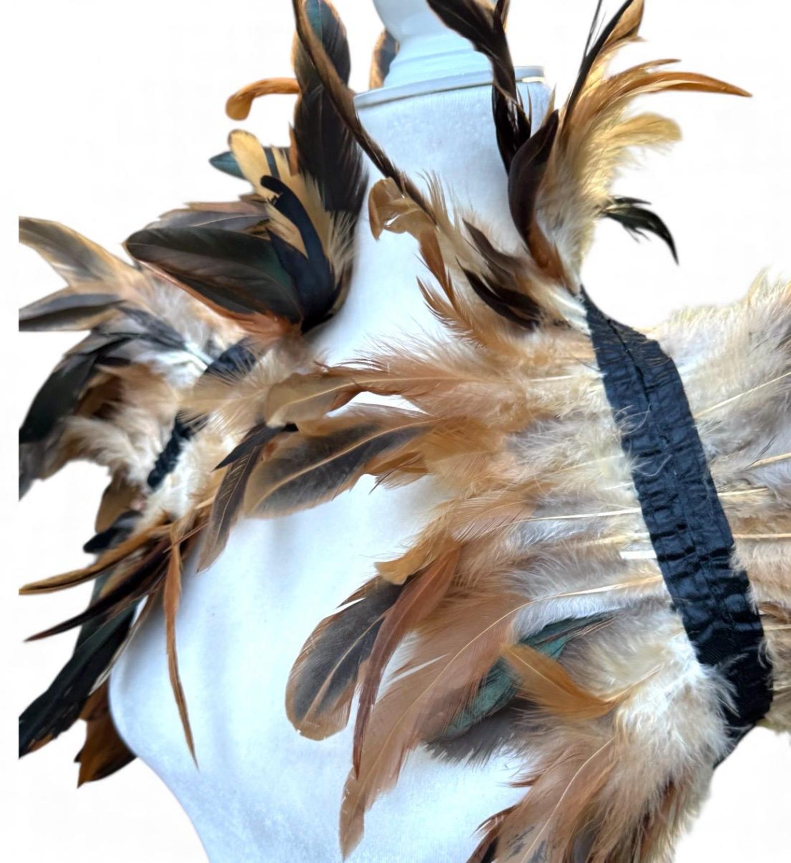 Handmade Feather Cape, Carnival Costume Shrug, Two-way Wearable - Etsy