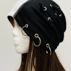 Steampunk Beanie Two Tone Gothic Beanie Hippie Hat Slouchy Beanie. - Etsy