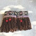 Brown Fringe Boot Cuffs Bohemian Boot Covers Gypsy Boot Wrap Ankle Cuff ...