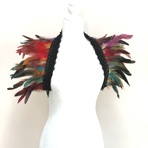 Feather Cape Carnival Costume Bird Costumesteampunk Cape - Etsy