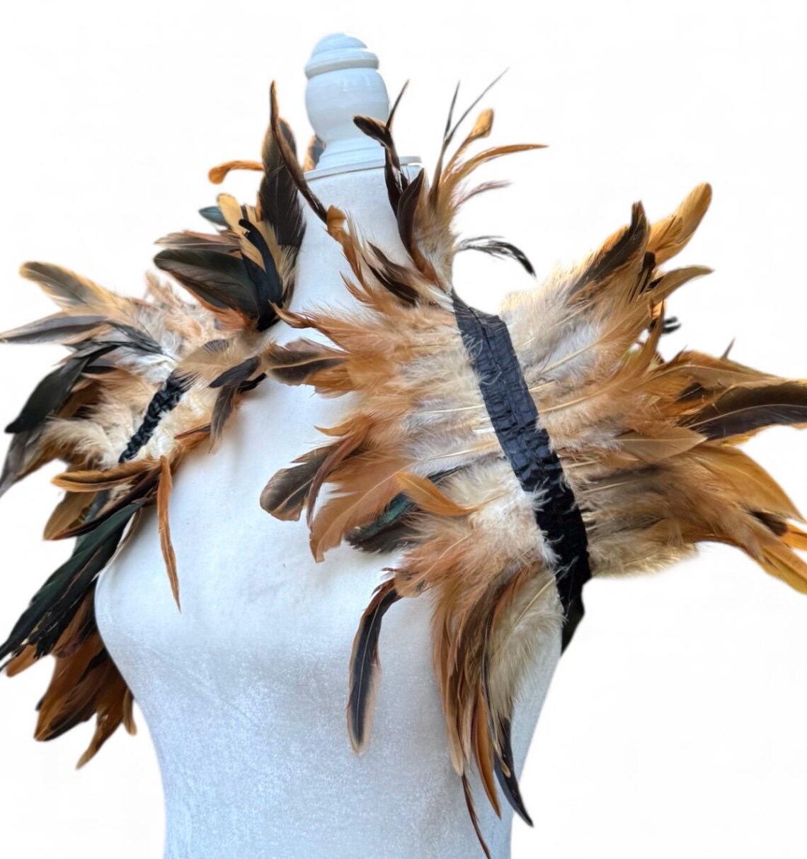 Handmade Feather Cape, Carnival Costume Shrug, Two-way Wearable - Etsy