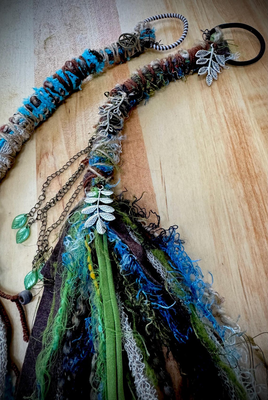 Boho Hair Wrap Dread, Fairy Locks, Dreadlock Braid Ponytail Clip, Hair ...