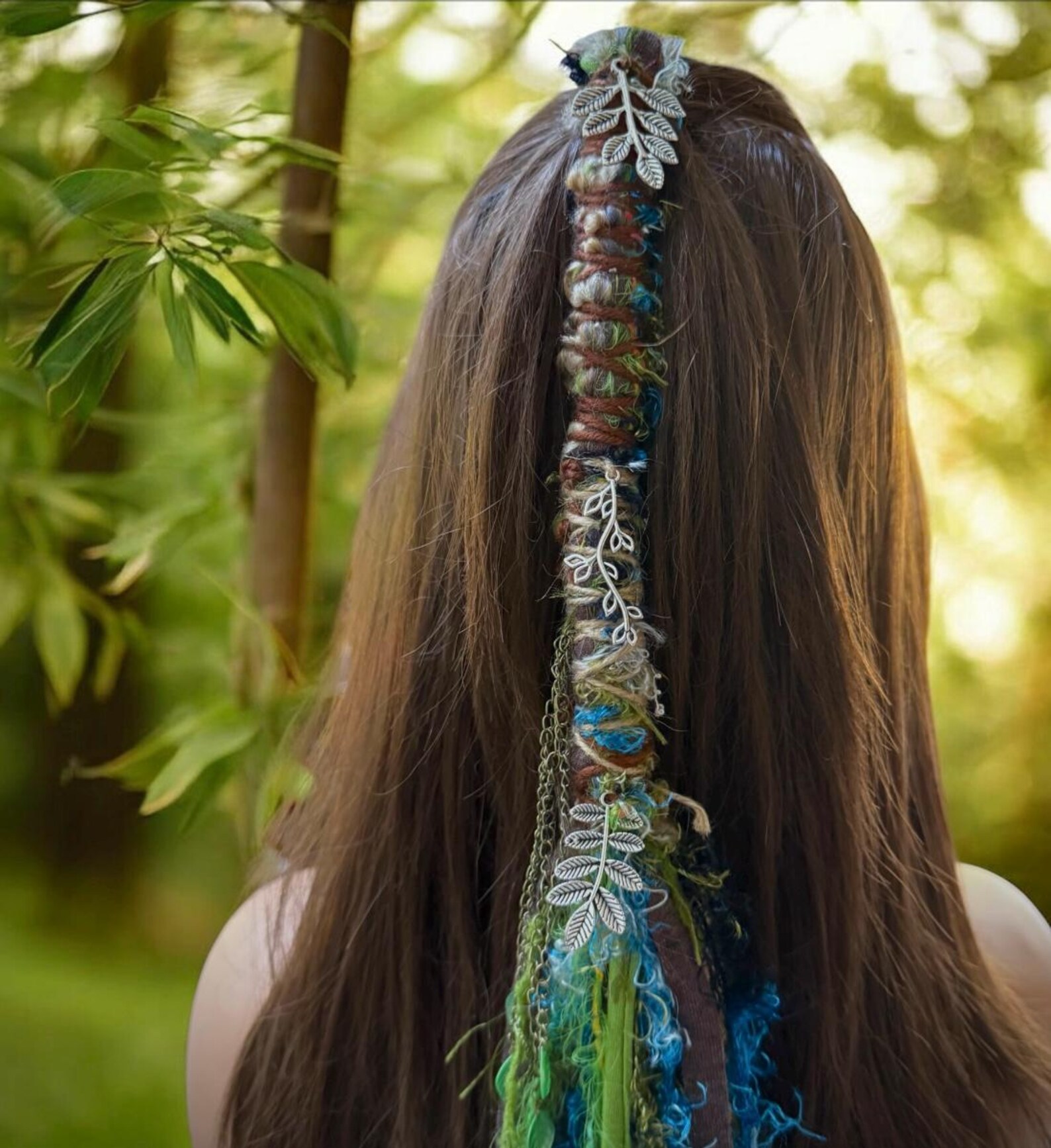 Boho Hair Wrap Dread, Fairy Locks, Dreadlock Braid Ponytail Clip, Hair ...