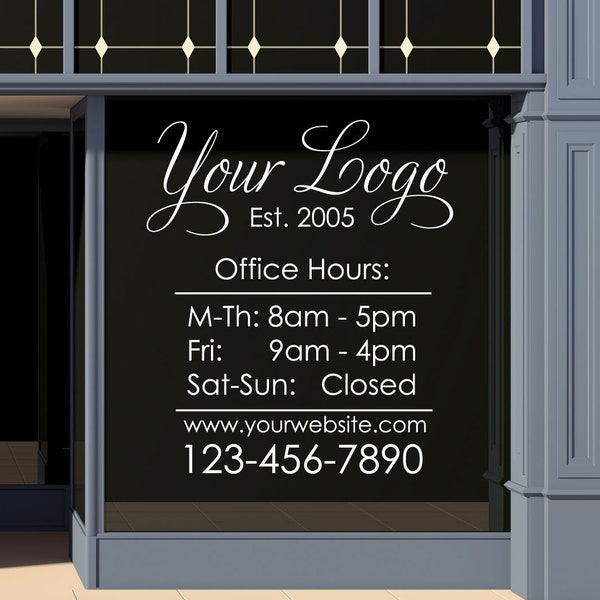 Salon Window Decal - Etsy