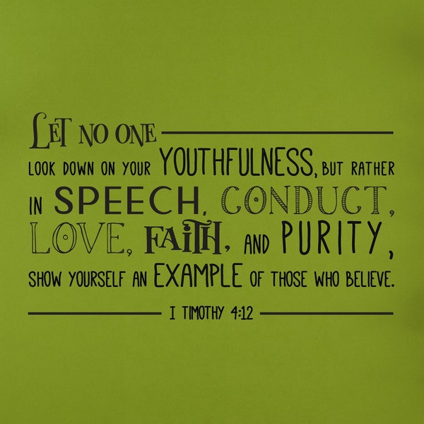 1 Timothy 4 12 - Etsy