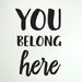 Vinyl Wall Art Decal | "you Belong Here" | Classroom ~ Children ~ Kids ...