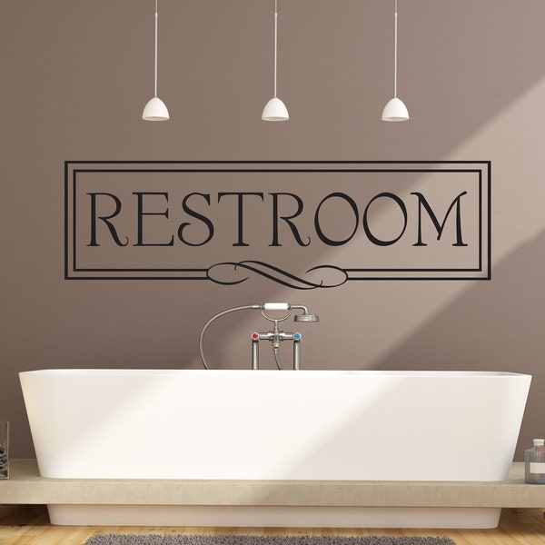 Restroom Sign - Etsy