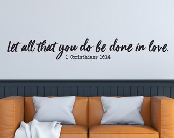 Let All That You Do Be Done in Love 8x 36 Wooden Farmhouse Style Sign ...