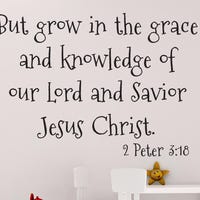 Grow in Grace and Knowledge - 2 Peter 3:18 - Bible Verse - Scripture ...