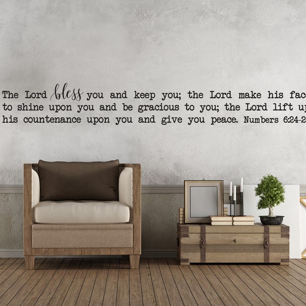Blessing Wall Decal - Etsy