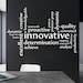 Vinyl Wall Art Decal | "innovative" | Workplace Word Cluster Business ...