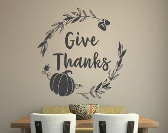 Gather and Give Thanks Vinyl Stencil, Gather and Give Thanks Vinyl ...