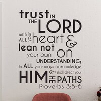 Christian Wall Decal - the Lord's Blessing Quote - Faith-based Home ...