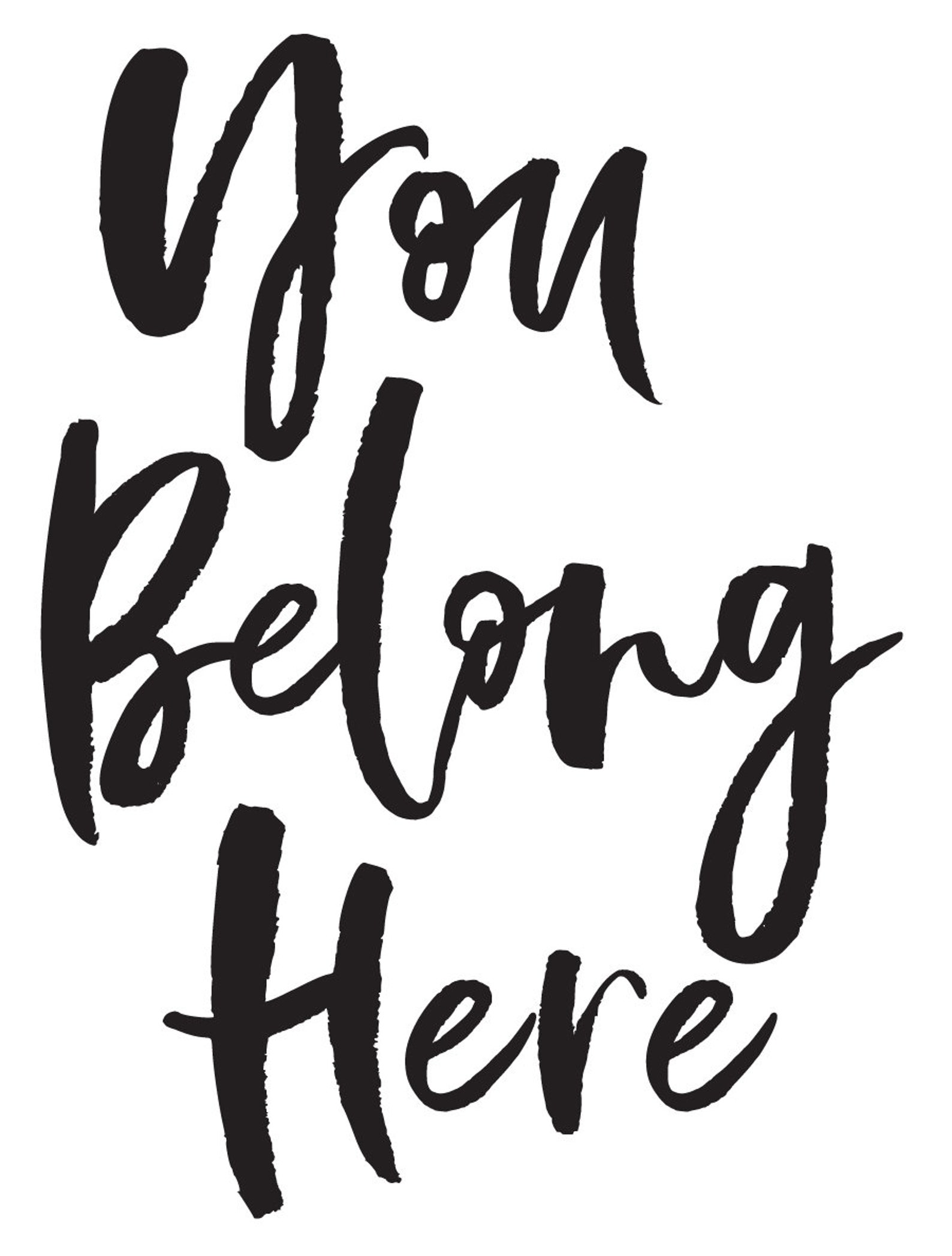 Vinyl Wall Art Decal you Belong Here Classroom Children Kids Preschool ...