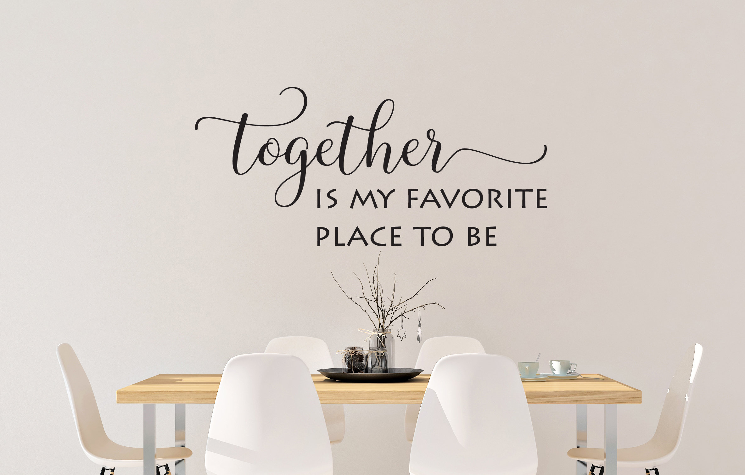 Vinyl Wall Art Decal Decor Together is my favorite | Etsy