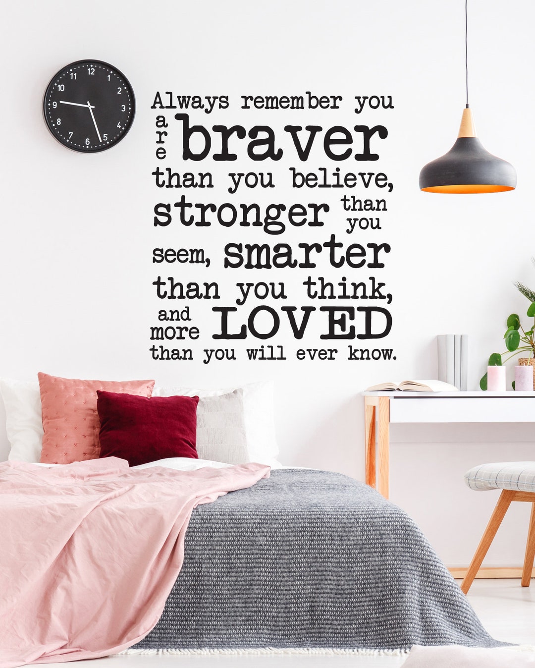 Vinyl Wall Art Decal | "always Remember You Are Braver..." | Winnie-the ...