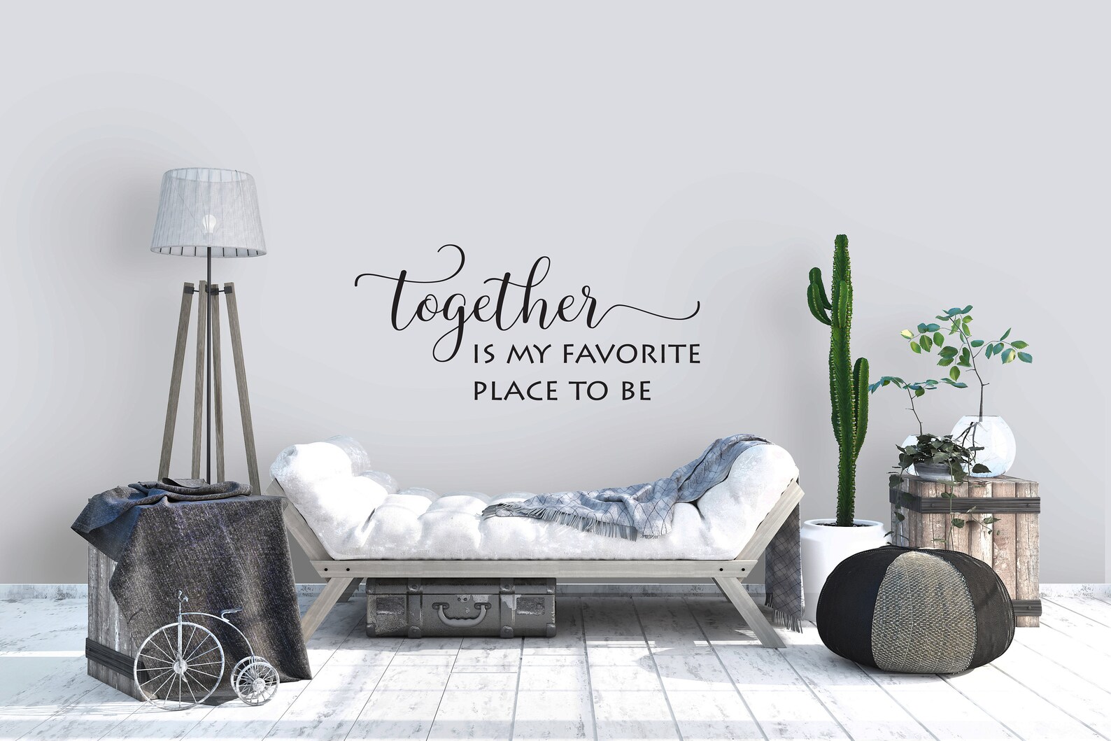 Vinyl Wall Art Decal Decor together is My Favorite | Etsy