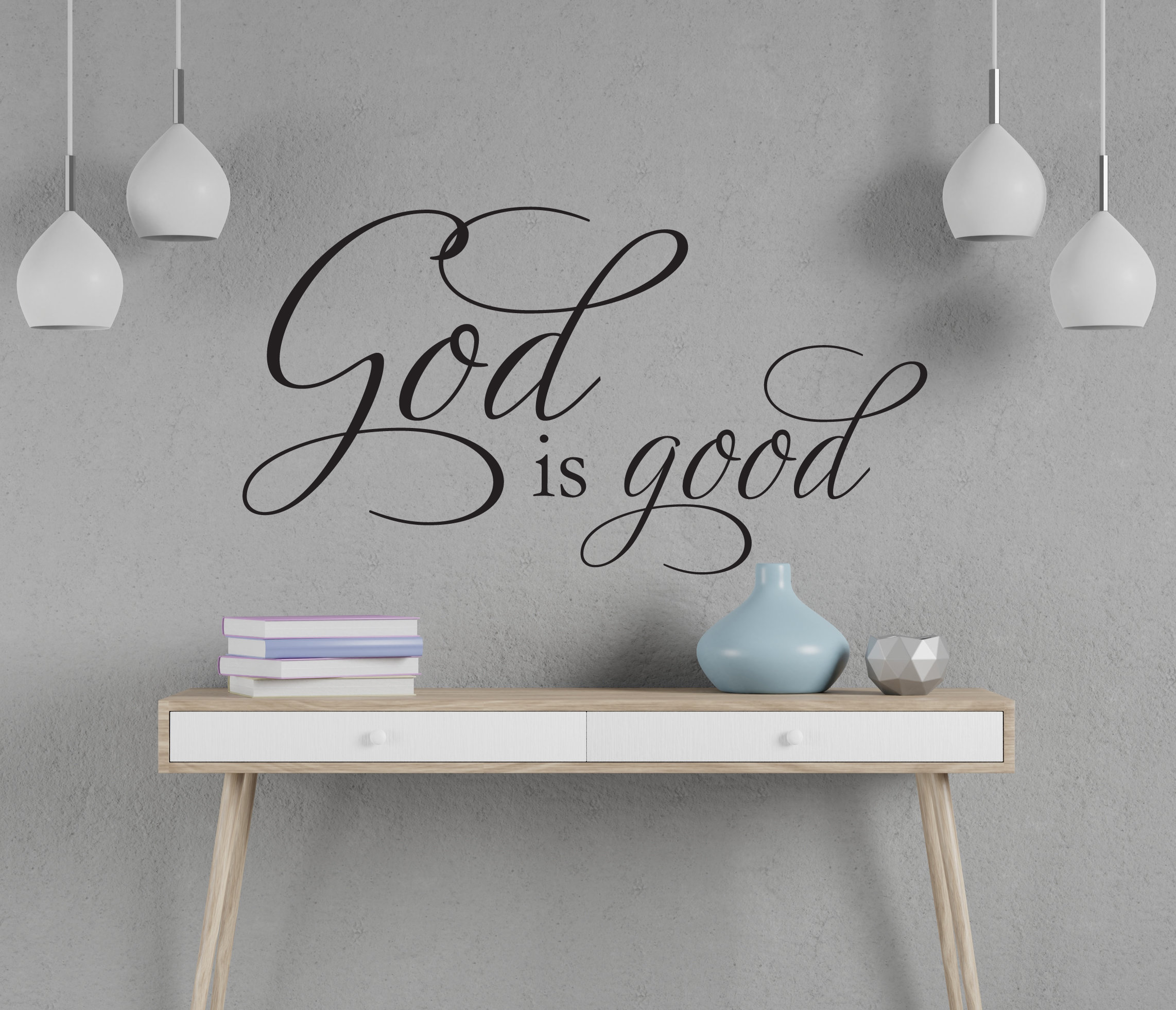 Vinyl Wall Art Decal God is good | Etsy